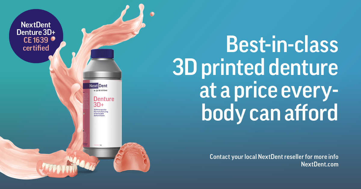 NextDent Denture 3D+ for 3D Printed Denture Bases | NextDent